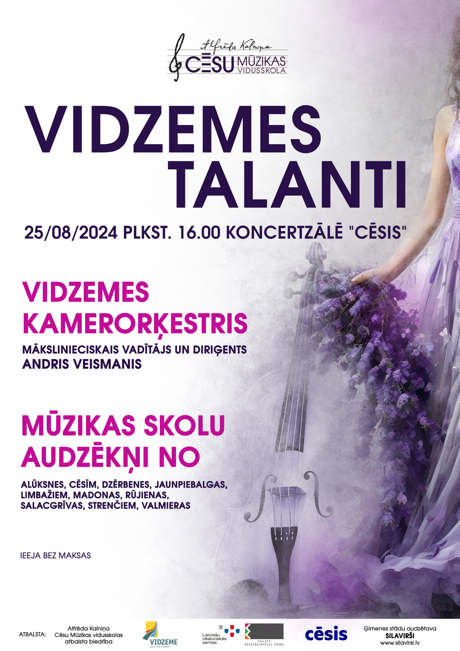 Koncerts “Vidzemes Talanti” - Cēsis 2025